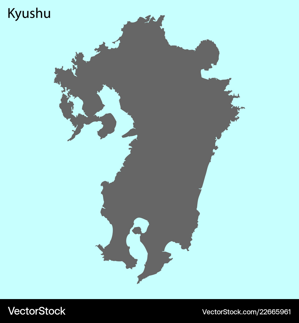 High quality map of island Royalty Free Vector Image
