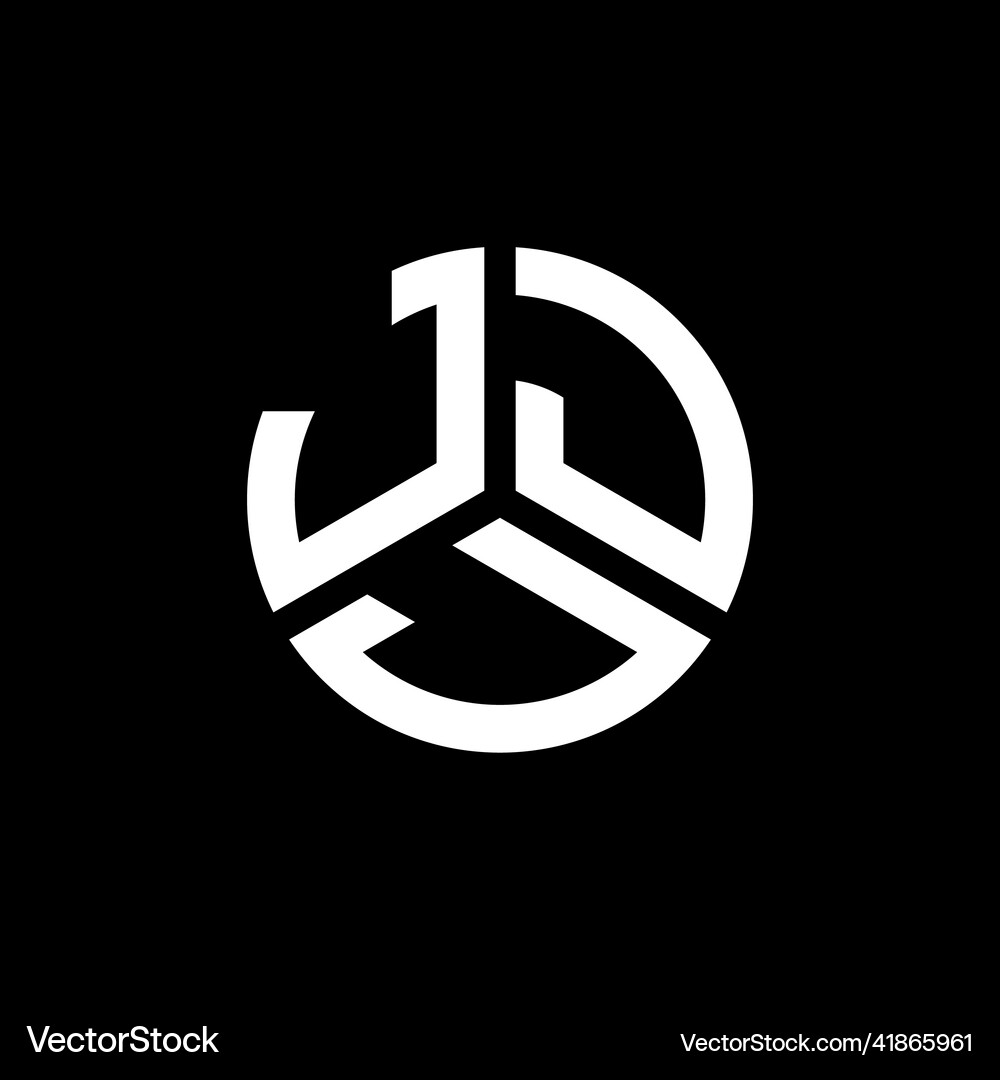 Jjj letter logo design on black background – Royalty-Free Vector ...