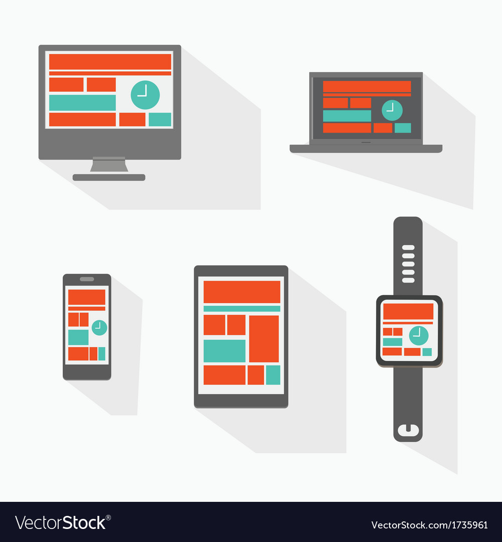Responsive design Royalty Free Vector Image - VectorStock