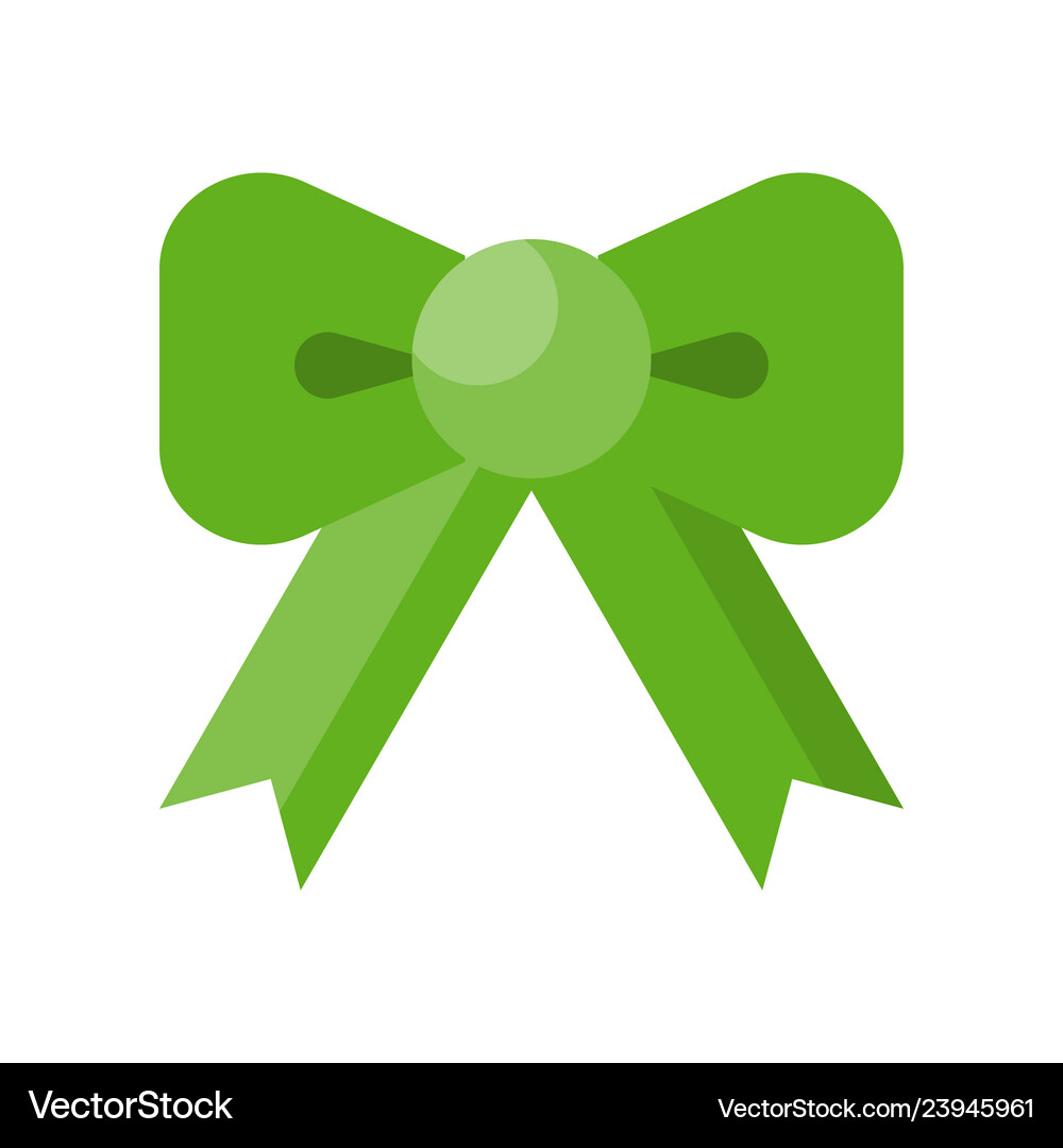 Ribbon feast of saint patrick flat icon Royalty Free Vector