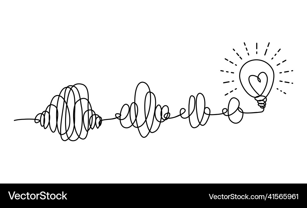 Scribble line doodles the concept of transition Vector Image