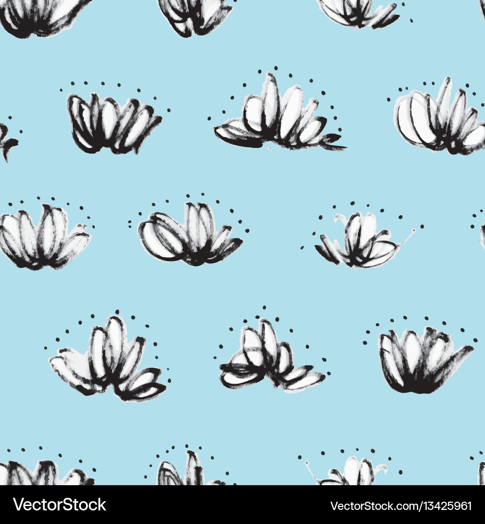 Seamless pattern with random marker scribbles Vector Image