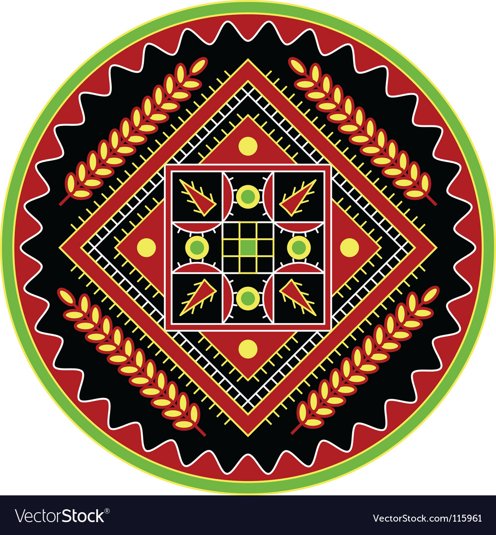 Traditional easter pattern Royalty Free Vector Image