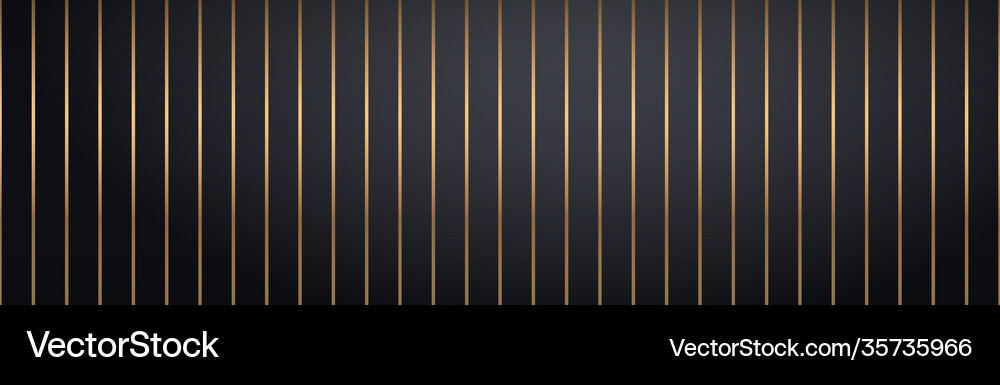 Abstract golden lines on a black background Vector Image