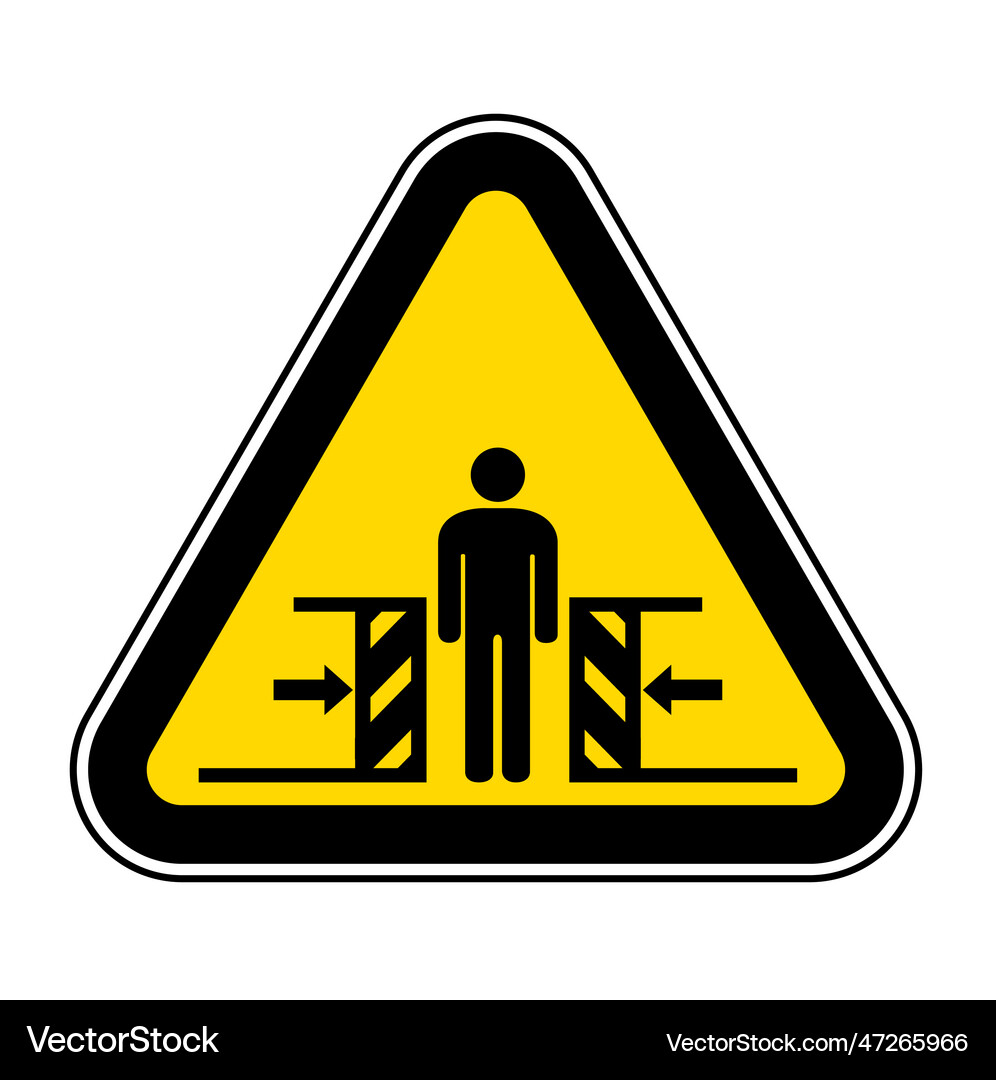 Body crush force from two sides symbol sign Vector Image