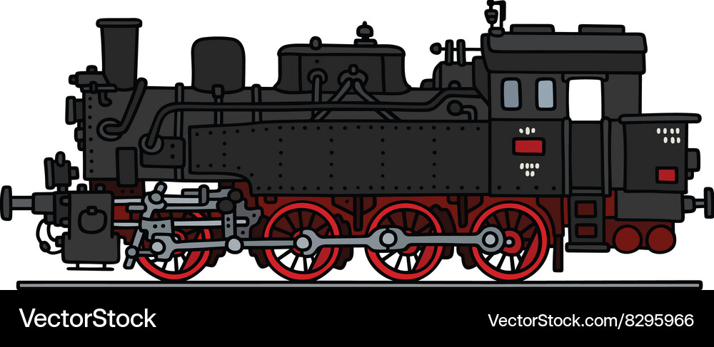 Classic steam locomotive Royalty Free Vector Image