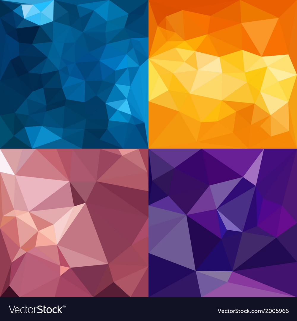 Geometric Polygonal Patterns Royalty Free Vector Image