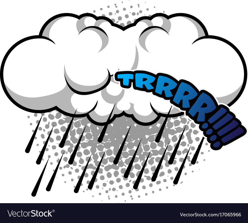 Isolated comic cloud Royalty Free Vector Image