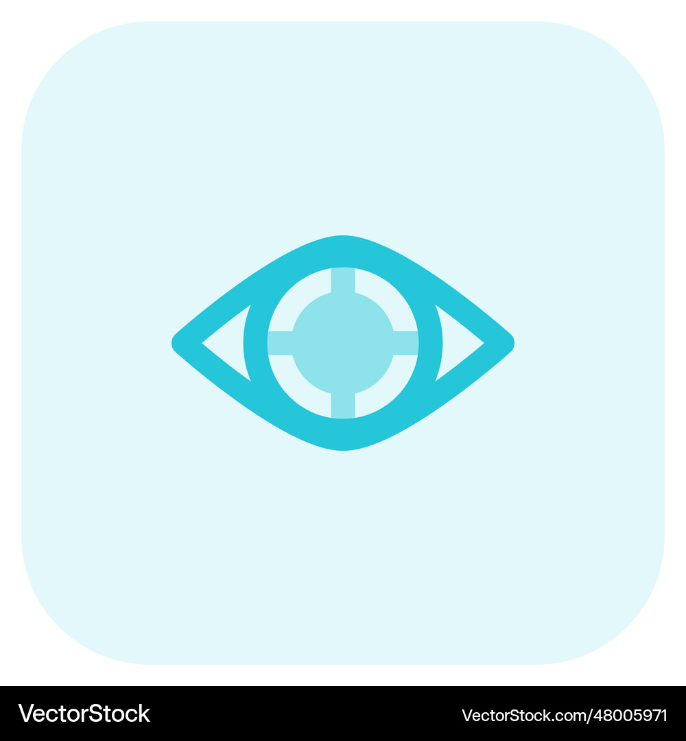 Cybernetic ocular device to improve gaming Vector Image