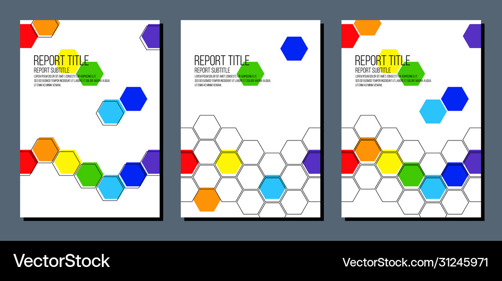 Report catalog magazine brochure cover Royalty Free Vector