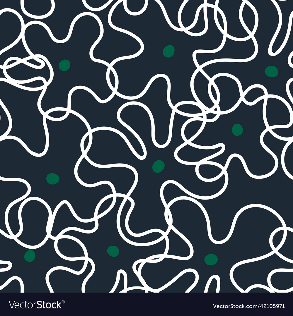 Seamless monochrome pattern with hand drawn Vector Image