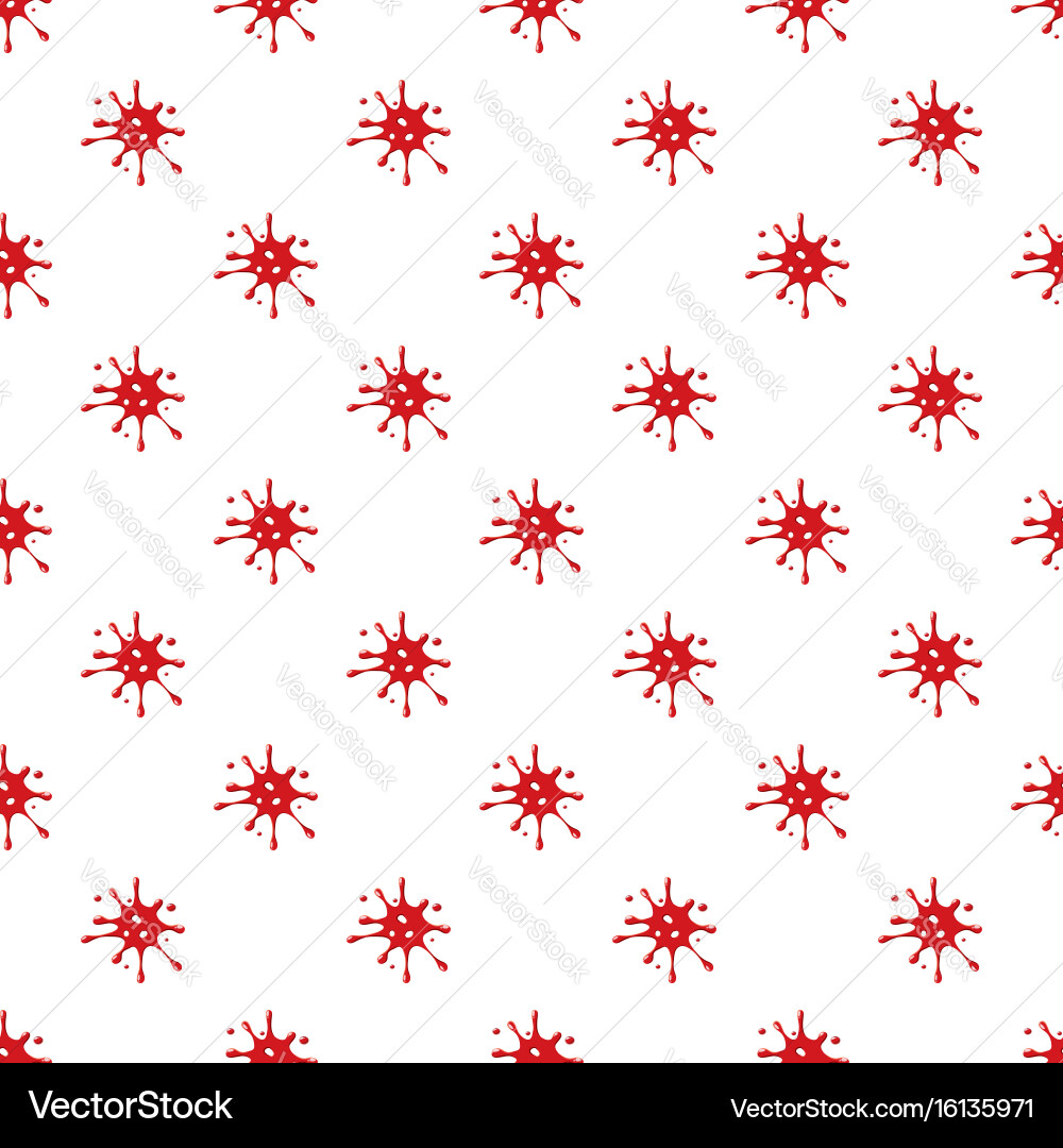 Spot of red blood pattern Royalty Free Vector Image