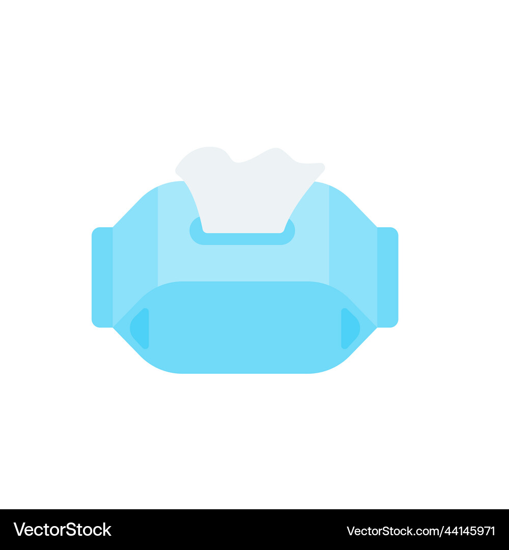 Tissue box wet for wiping clean to kill Royalty Free Vector