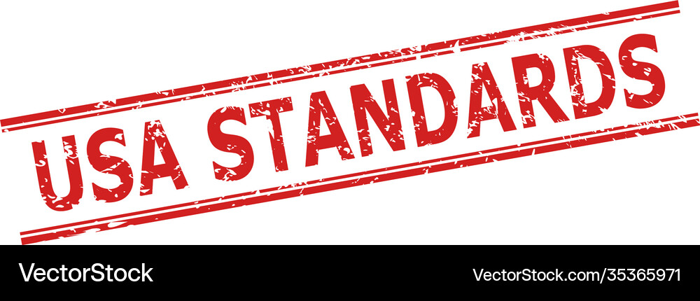 Usa standards watermark with rubber style Vector Image