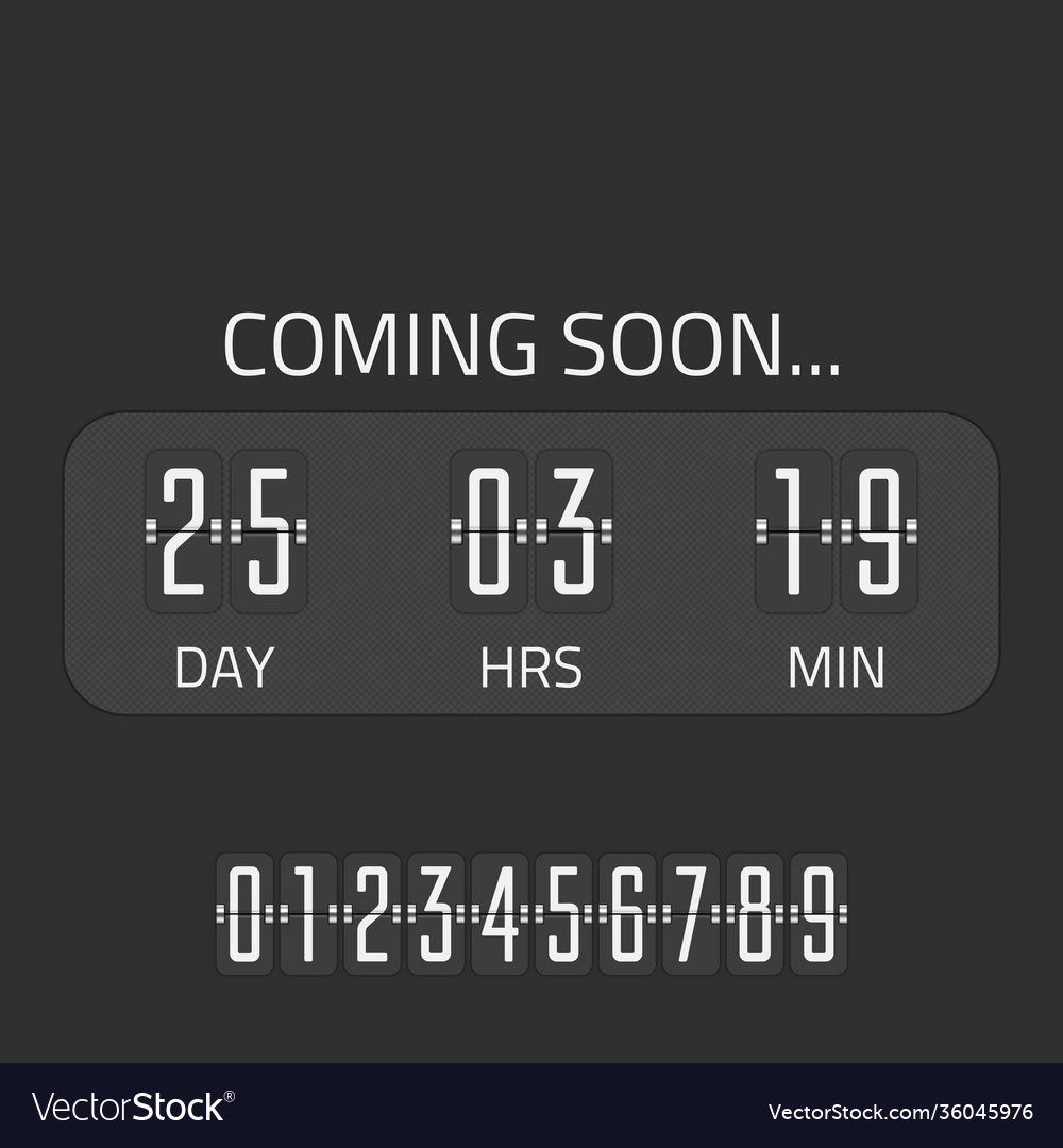 Coming soon Royalty Free Vector Image - VectorStock