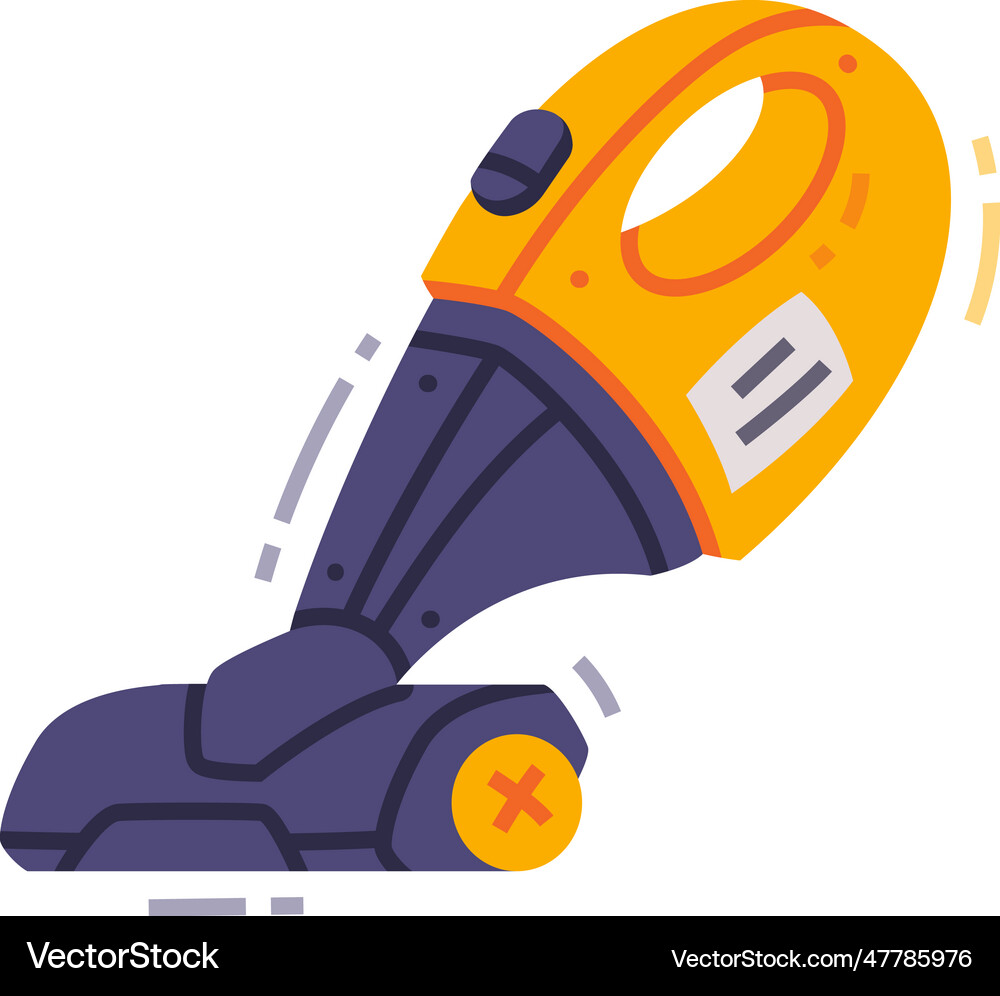 Handheld portable vacuum cleaner or hoover as Vector Image