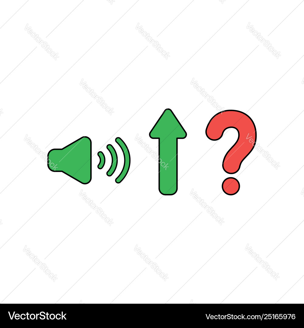 Icon concept high speaker sound loud voice Vector Image