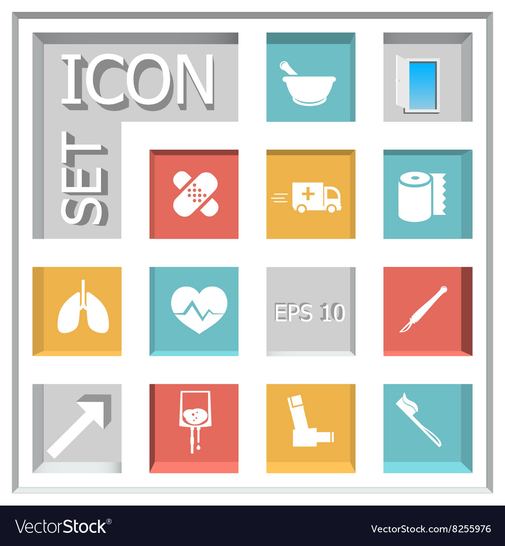 Icon set Royalty Free Vector Image - VectorStock