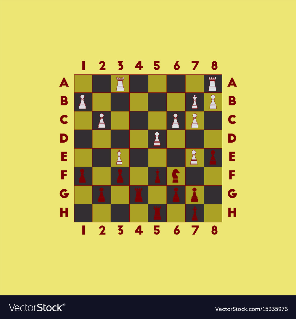 Various chess position Royalty Free Vector Image