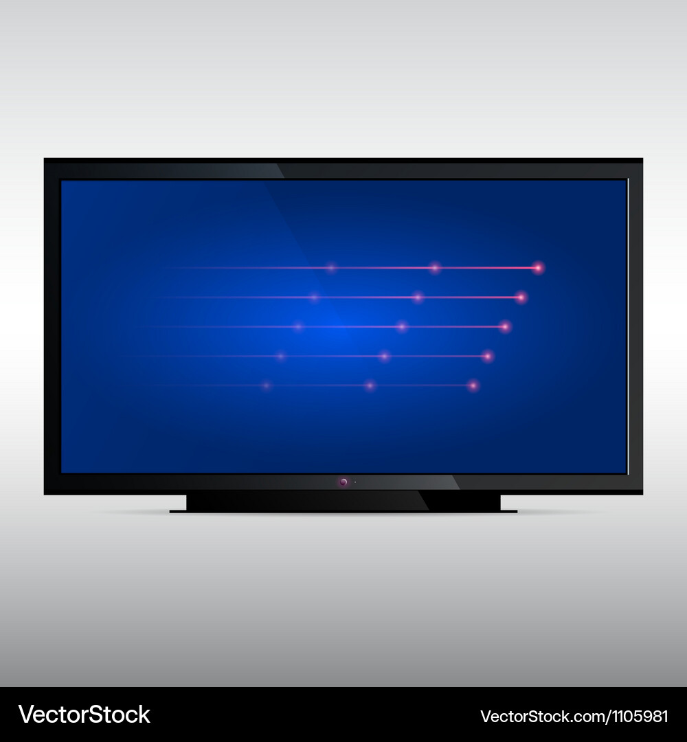 Blue screen monitor Royalty Free Vector Image - VectorStock