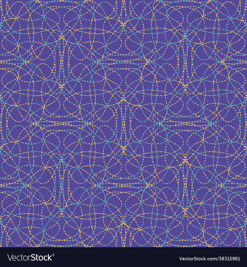 Colourful abstract seamless dashed lines pattern Vector Image