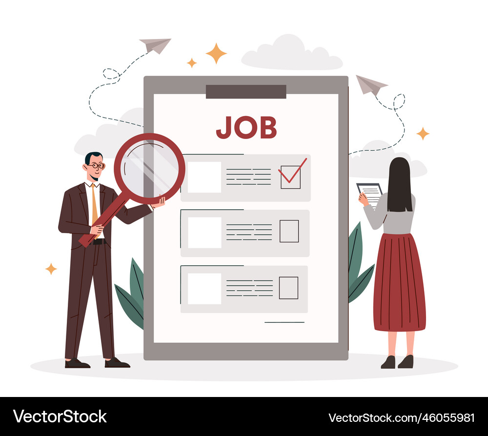 Concept of employment Royalty Free Vector Image