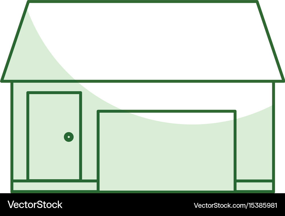 Exterior house isolated icon Royalty Free Vector Image