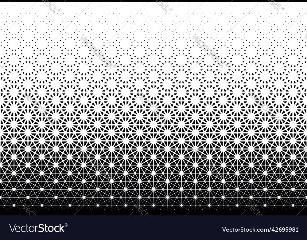 Geometric pattern of black triangles on a white Vector Image
