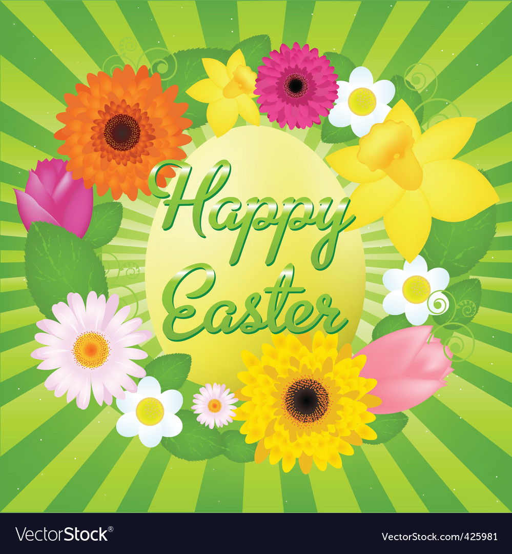Happy easter Royalty Free Vector Image - VectorStock