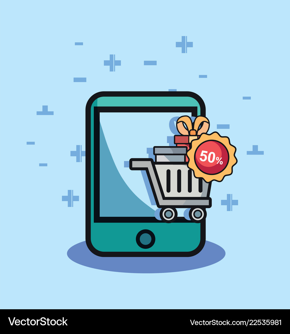 Shopping online design Royalty Free Vector Image