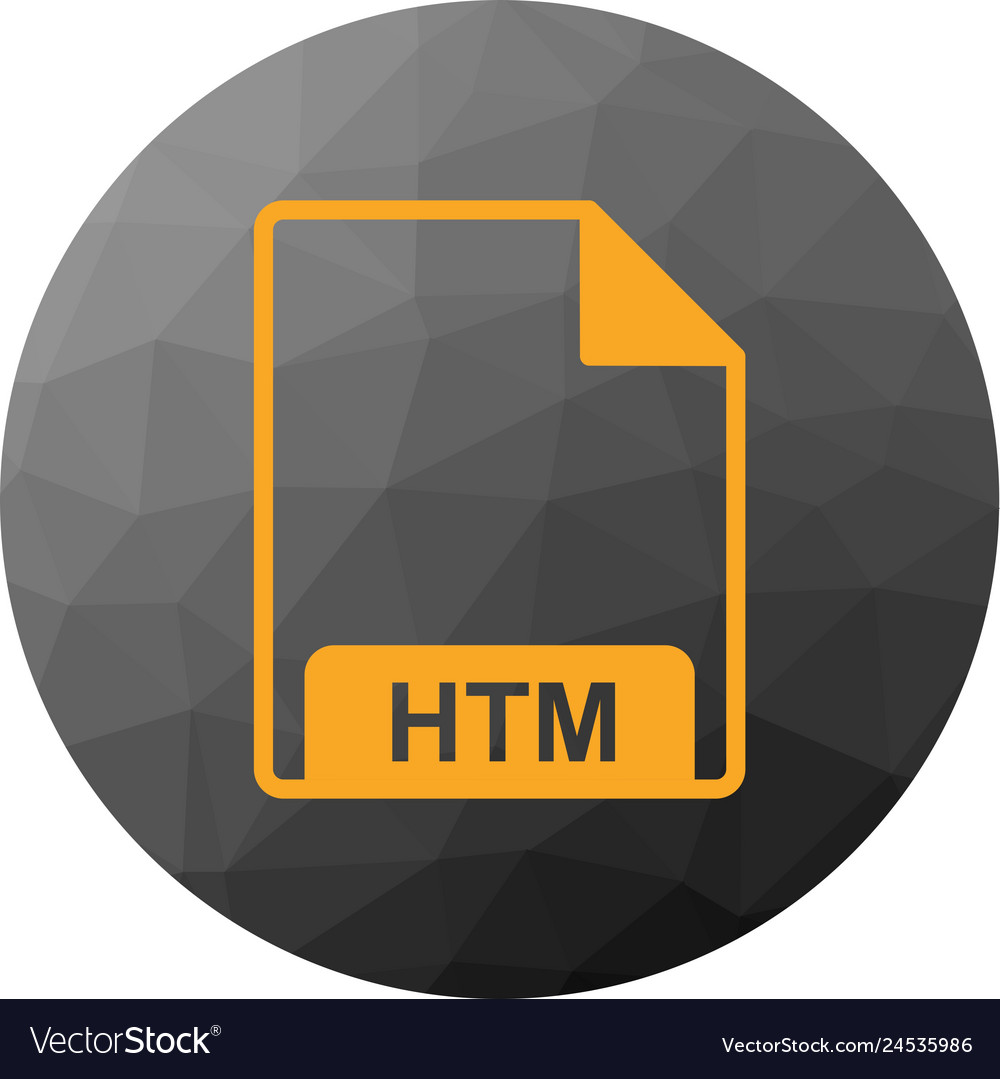 Htm icon Royalty Free Vector Image - VectorStock