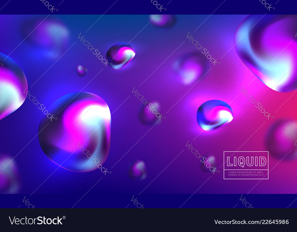 Liquid fluid background Royalty Free Vector Image