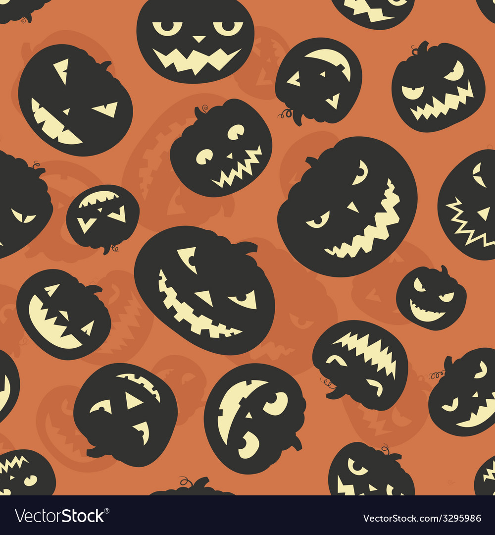Pumpkin pattern Royalty Free Vector Image - VectorStock