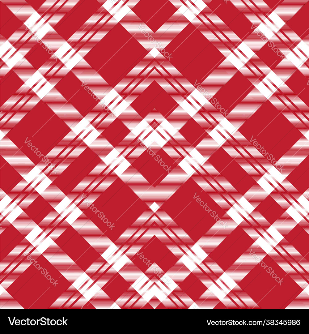 Red chevron plaid tartan textured seamless Vector Image