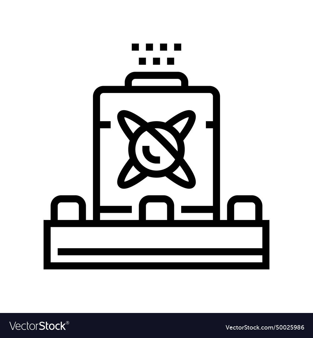 Sensor quantum technology line icon Royalty Free Vector Sensor quantum technology line icon Royalty Free Vector