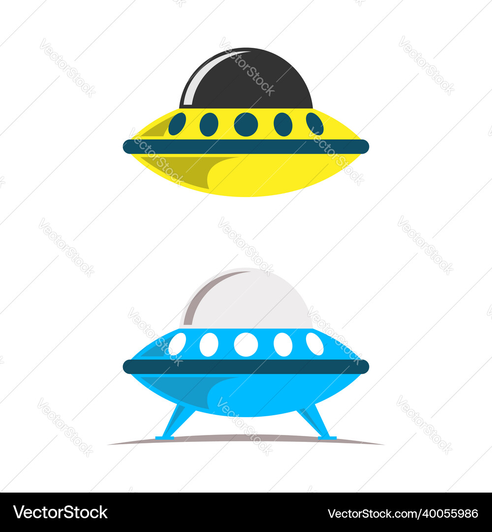 Ufo alien spaceship fit for spaceship graphic Vector Image