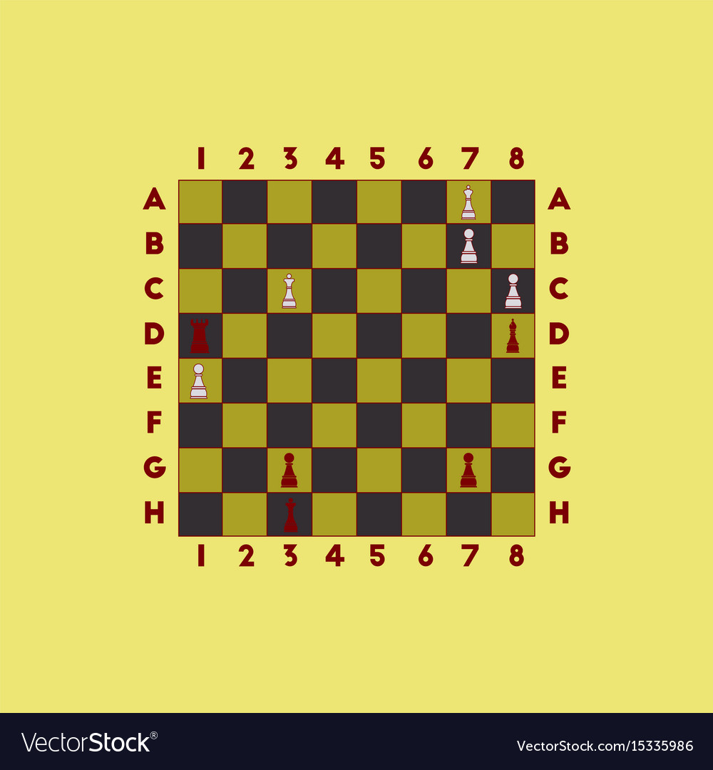 Various chess position Royalty Free Vector Image