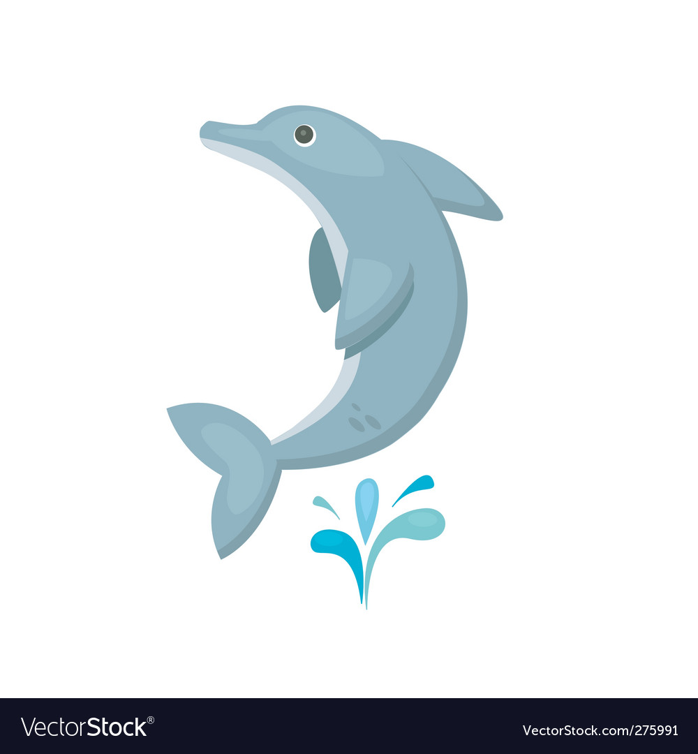 Dolphin Royalty Free Vector Image - VectorStock