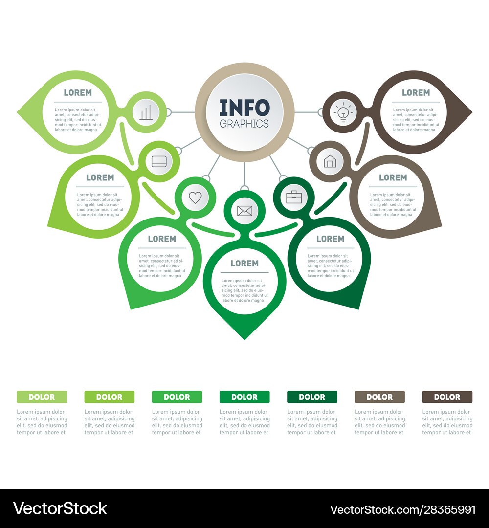 Infographics eco business presentation concept Vector Image