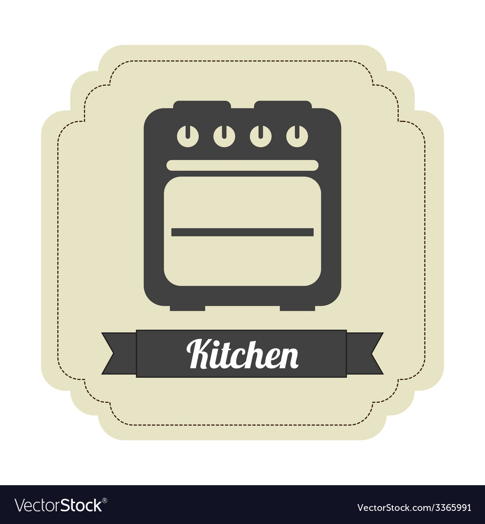 Kitchen design Royalty Free Vector Image - VectorStock