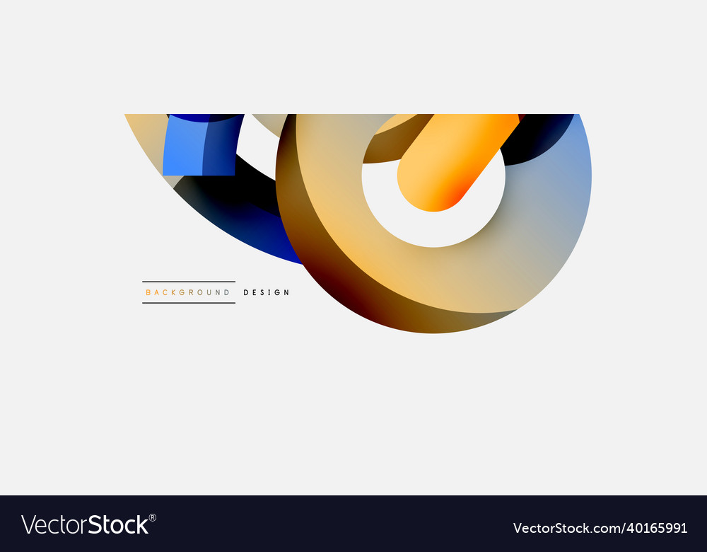 Round shapes circles and other geometric forms Vector Image