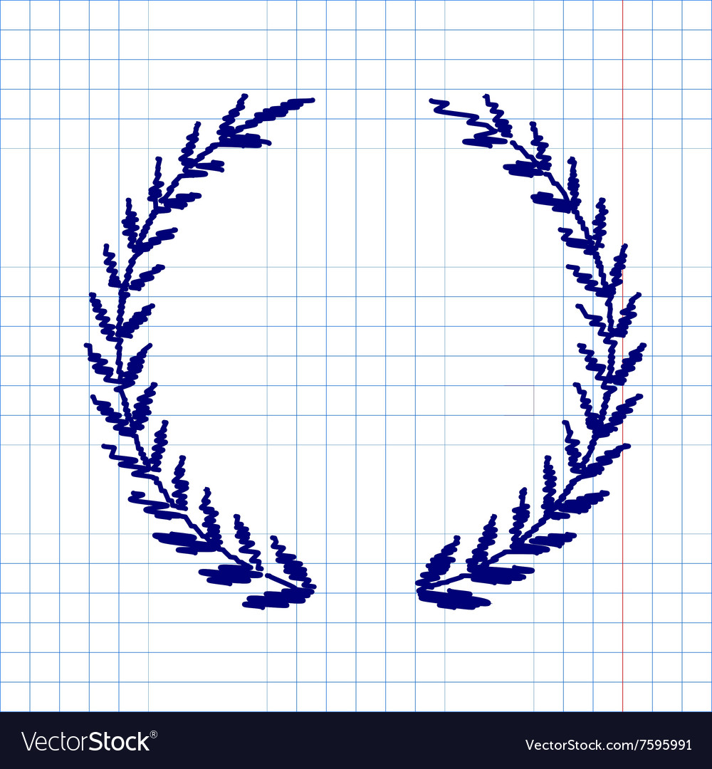 Scribble icon with pen effect Royalty Free Vector Image