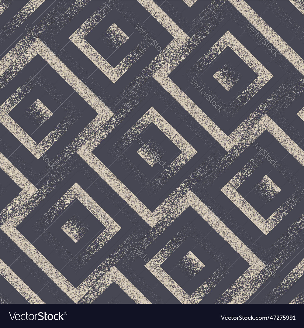 Tilted squares 3d geometric seamless pattern Vector Image
