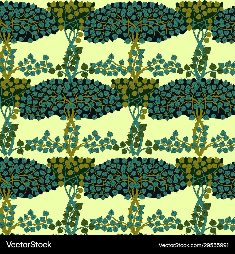 Vintage seamless pattern with floral ornament Vector Image