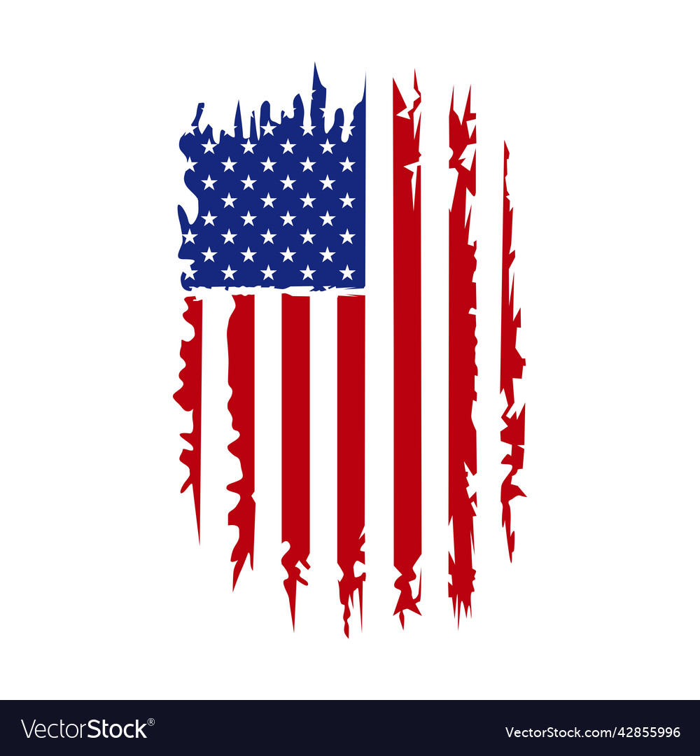 American flag us design for download Royalty Free Vector