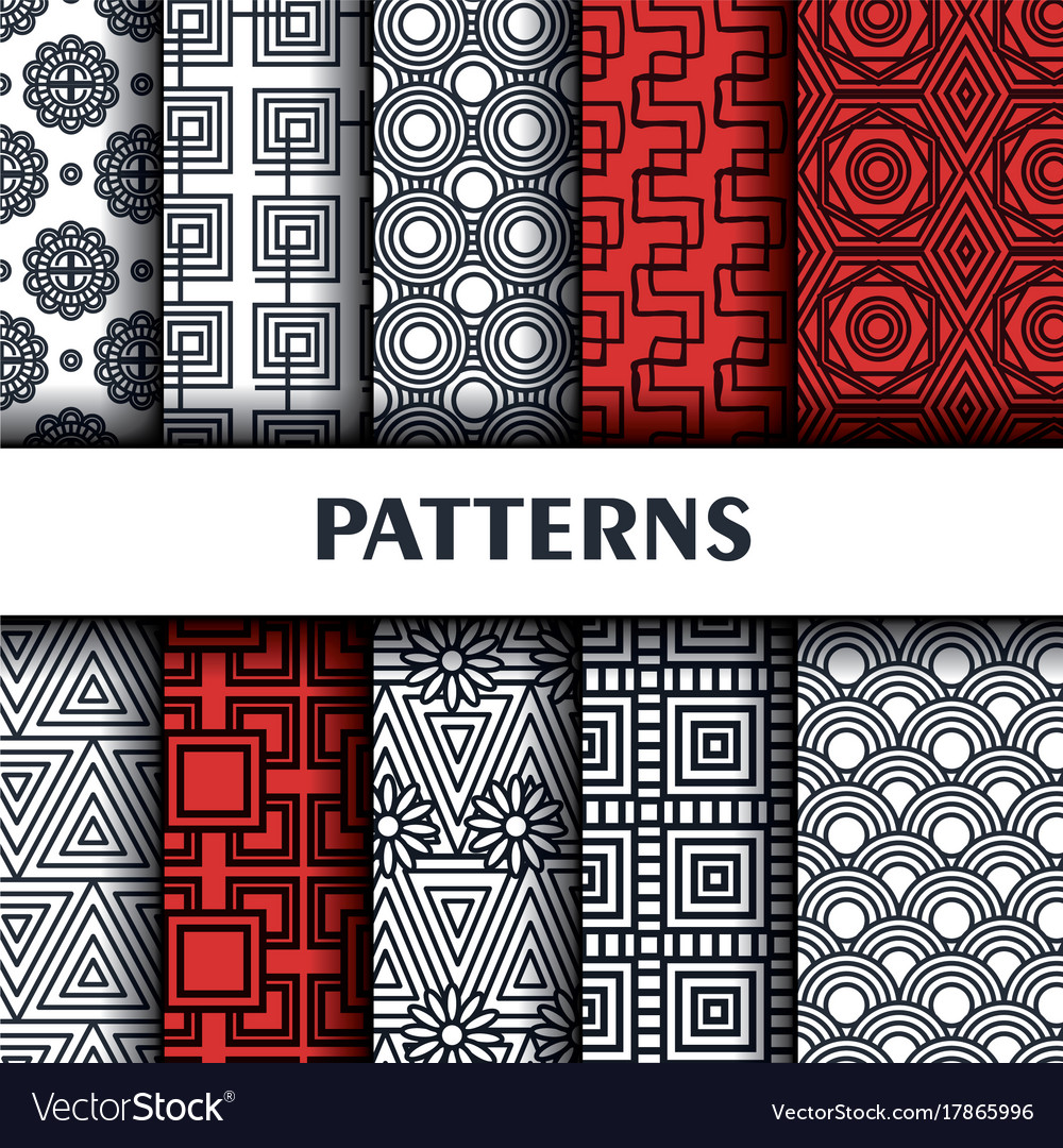 Geometric figures pattern background Royalty Free Vector