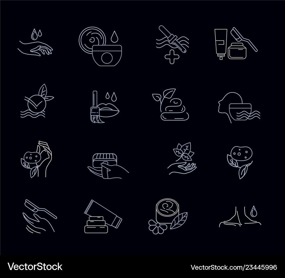 Icon and logo for natural cosmetics Royalty Free Vector