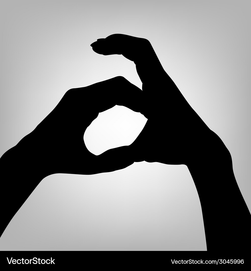Woman Hand Silhouette