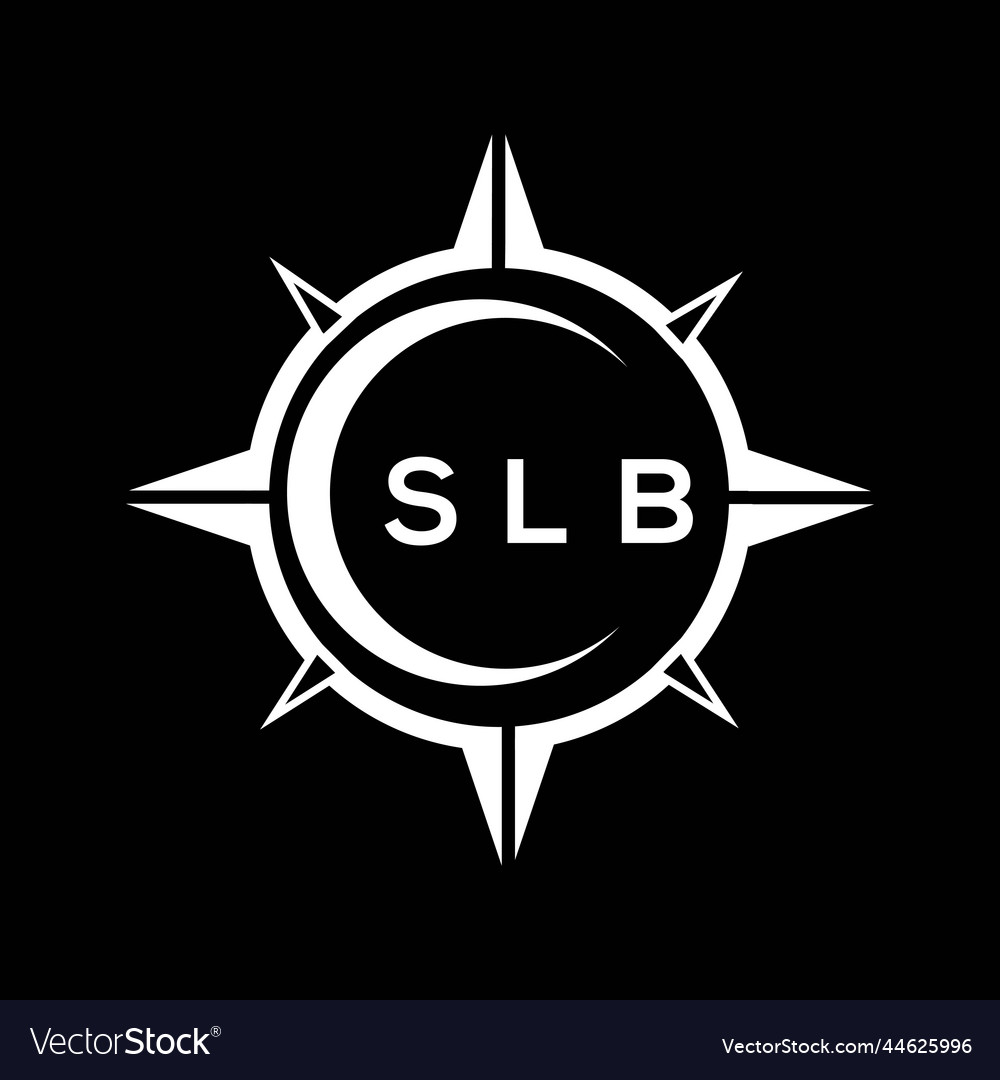 Slb abstract technology circle setting logo Vector Image