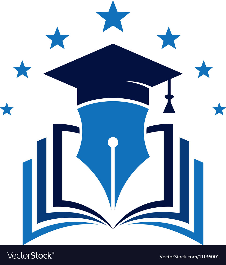 Academic Learning Logo Royalty Free Vector Image